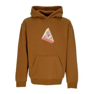 HUF Triple Triangle Langarm Hoodie - - Sweatshirts & Hoodies - Herren - Braun - S