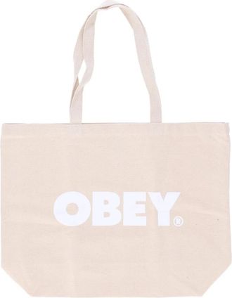 Obey Canvas Bold Tote Tasche Natur - - Bags - Herren - Beige - ONE SIZE