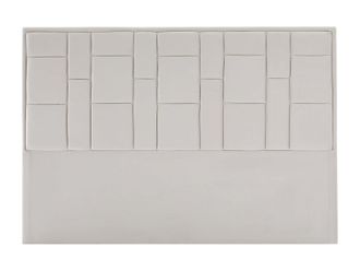 Vente-Unique Bettkopfteil - 180 cm - Samt - Beige - Hermine