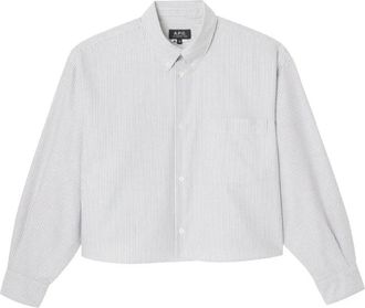 A.P.C. A.p.c., Femme, Blouses et Chemises, Blanc, Taille: 40 FR Chemise Sophia Button-Down Shirt