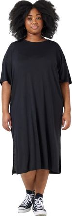 Noisy May Noisy may Damen Bequemes 2/4 Arm Kleid Dünnes Midi Shirt Dress Plus Size Übergröße NMMAYDEN