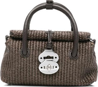 Zanellato Femme, Sacs, Brun, Taille: ONE Size Dotta Vimini Baby Tote Bag