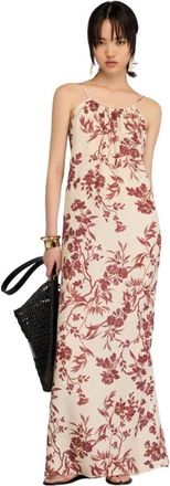 Semicouture Femme, Robes, Multicolore, Taille: 36 FR Robe Maxi en Lin