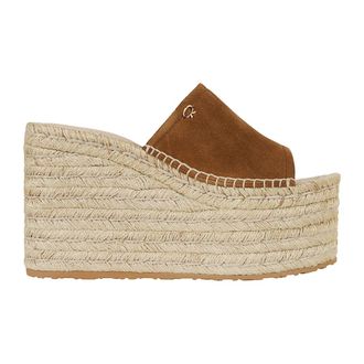 Gianvito Rossi Femme, Chaussures, Beige, Taille: 39 EU G10197 Suede Corda Wedge