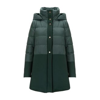 Herno Femme, Manteaux, Vert, Taille: 38 FR Piumino Bottone Automatico