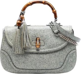Gucci Sac &agrave; main Bamboo doccasion - Femme - Pre-owned - Gris - Taille: ONE Size