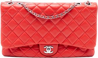 Chanel Hobo Bags - Jumbo Quilted Calfskin Tender Touch Flap - Gr. unisize - in Rot - f&uuml;r Damen