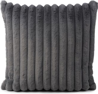 Gözze Breitcord Kissenhülle Vito 50 x 50 cm Anthrazit