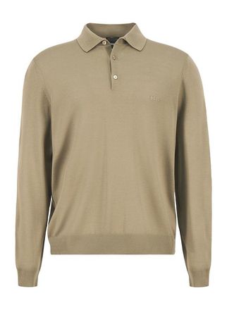 HUGO BOSS Herren Pullover beige unifarben