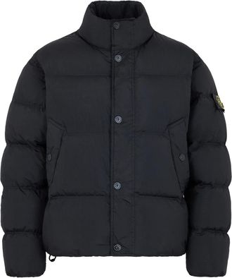 Stone Island Homme, Vestes, Noir, Taille: 3XL Quilted Bomber