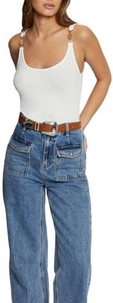 Morgan Femme 241-dubo T-shirt, Off White, L EU