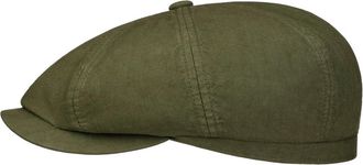 Stetson Hatteras Ballonm&uuml;tze aus Bio-Baumwolle Herren Flat Cap mit UV-Schutz 40 Schieberm&uuml;tze Fr&uuml;hjahr Sommer Khaki XL (60-61 cm)