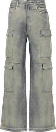 Rick Owens Homme, Jeans, Bleu, Taille: W32 Double Cargo Jeans