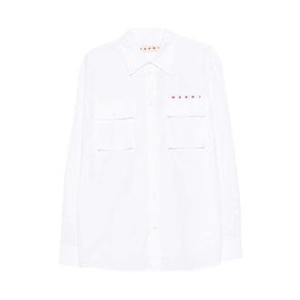 Marni Homme, Chemises, Blanc, Taille: M Casual Shirt