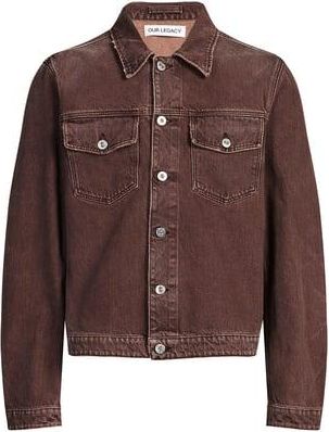 Our Legacy Veste denim &agrave; col classique en coton