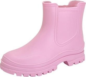 Generic Bottes dext&eacute;rieur en caoutchouc pour femme travail imperm&eacute;ables pluie semi-compens&eacute;es Chaussures unisexes Compris la Semelle int&eacute;rieure Fourrure polai