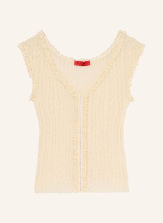 Max & Co. Max & Co. Blusentop Fieno Aus Spitze Mit R&uuml;schen weiss