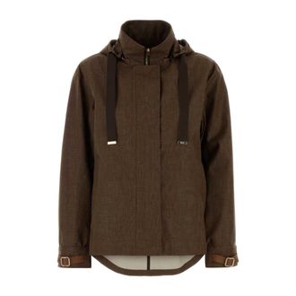 Herno Femme, Vestes, Brun, Taille: 36 FR Veste &agrave; capuche