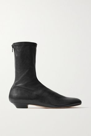 Khaite Bottines En Cuir - Noir