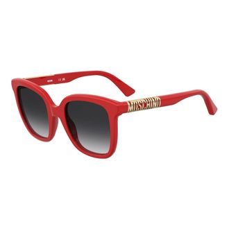 Moschino Rot/Grau Get&ouml;nte Sonnenbrille - - Accessories - Damen - Rot - 52 MM