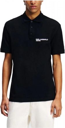 Karl Lagerfeld Homme, Tops, Noir, Taille: M Polo Logo