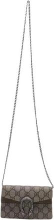 Gucci Sac bandouli&egrave;re mini GG Supreme Dionysus Pre-owned - Femme - Pre-owned - Beige - Taille: ONE Size