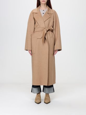 Max Mara Manteau long peignoir en laine de chameau avec ceinture