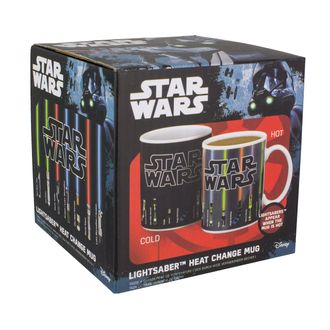 Star Wars Paladone Farbwechsel-Tasse Star Wars Lichtschwert, Farb&auml;nderung bei Temperaturwechsel, Mehrfarbig