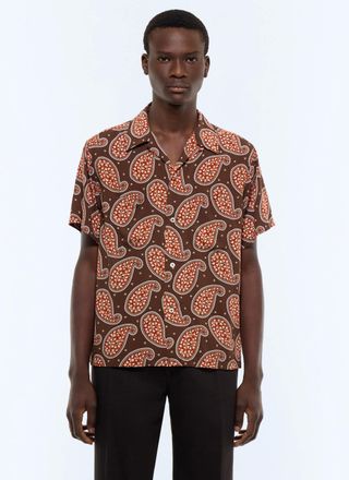 Fursac Chemisette &agrave; motif paisley en viscose - Taille XL - Homme