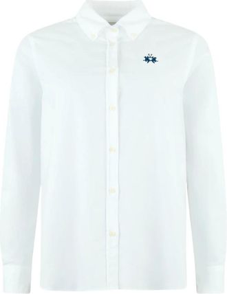 La Martina Divina Oxford Hemd - - Blouses & Shirts - Damen - Wei&szlig; - M
