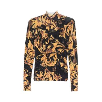 Versace Jeans Couture Baroque High-Neck Sweater - - Knitwear - Damen - Mehrfarbig - L