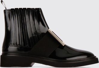 Roger Vivier Bottines Chelsea Viv Rangers en cuir bross&eacute; avec boucle