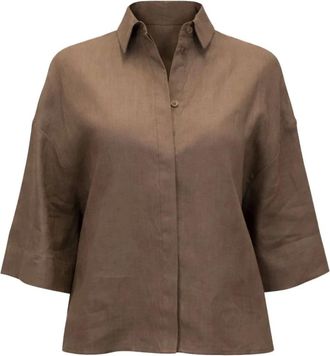 Max Mara Femme, Blouses et Chemises, Brun, Taille: 36 FR Chemises