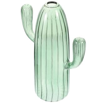 Lurrose Glasvase Kaktusform Gr&uuml;n Dekorativ Hydroponische Blumentopf Tischdekoration Wohnzimmer Vase f&uuml;r Frische und Getrocknete Blumen Vielseitig Einsetzbar