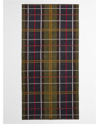 Barbour Handtuch aus Baumwolle mit Tartan-Muster in