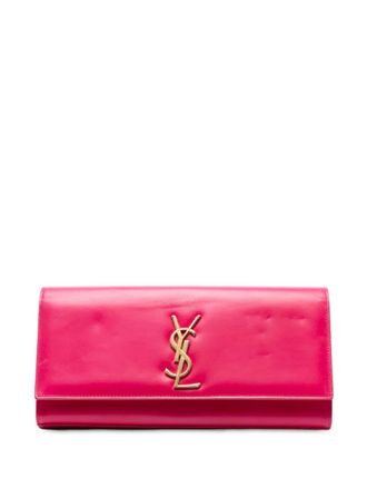 Saint Laurent pochette Cassandre en cuir (2013-2025) - Rose