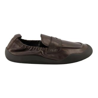 Prada Speedrock Leder-Loafer - - Shoes - Herren - Braun - 44 EU