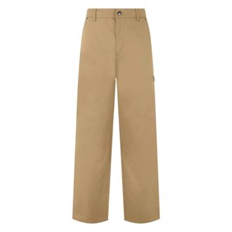 Moncler Gerade Baumwollhose - - Trousers - Herren - Beige - M