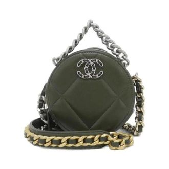 Chanel Sac bandouli&egrave;re vintage doccasion - Femme - Pre-owned - Vert - Taille: ONE Size