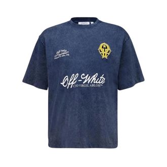 Off-white Sporty Skate Tee - - Tops - Herren - Blau - 2XL