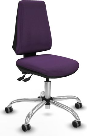 Piqueras y Crespo Elche Arbeitsstuhl ohne Armlehnen, ausgestattet mit Asincro und Schaumstoff. Mit Rollen von 65 mm, Parkett