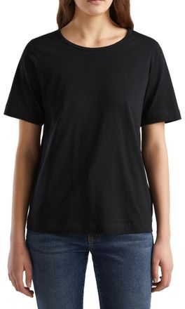 Benetton Damen 31vkd104k T-Shirt, Schwarz 100, X-Large