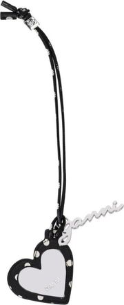 Ganni Femme, Accessoires, Noir, Taille: ONE Size Heart Mirror with Dots