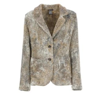 Avant Toi Femme, Vestes, Beige, Taille: 38 FR Blazer en Laine Beige avec Col