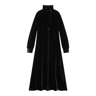 Maliparmi Maliparmi, Femme, Robes, Noir, Taille: 42 FR Robe Fluide en Velours