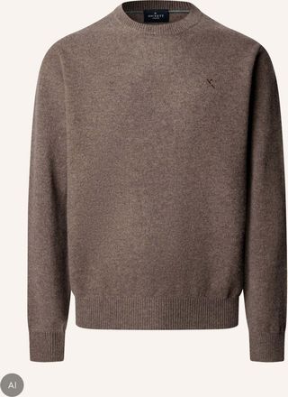 Hackett Pullover Lambswool Crew beige
