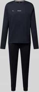 HUGO BOSS Regular Fit Pyjama-Set aus reiner Baumwolle