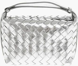 Bottega Veneta Metallic Leather Mini Handbag Gr&ouml;&szlig;e Unica