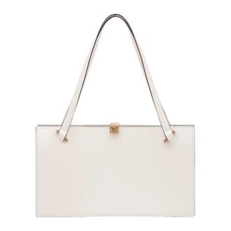 Versace Severine Leder-Tote - - Bags - Damen - Wei&szlig; - ONE SIZE