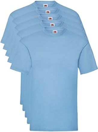 Fruit Of The Loom Valueweight 5 Pack, T-Shirt Homme, Bleu (Sky Blue Yt), XX-Large (Taille Fabricant: 2 X-L)